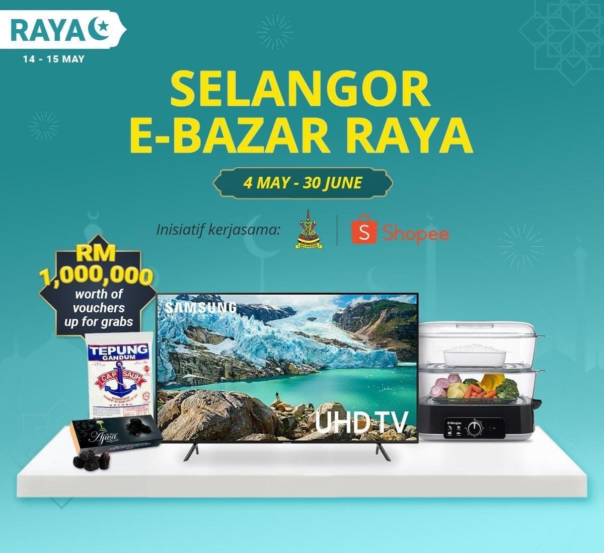 Enjoy The Gift Of Raya In 3 Ways With Shopee From 13 - 26 May!