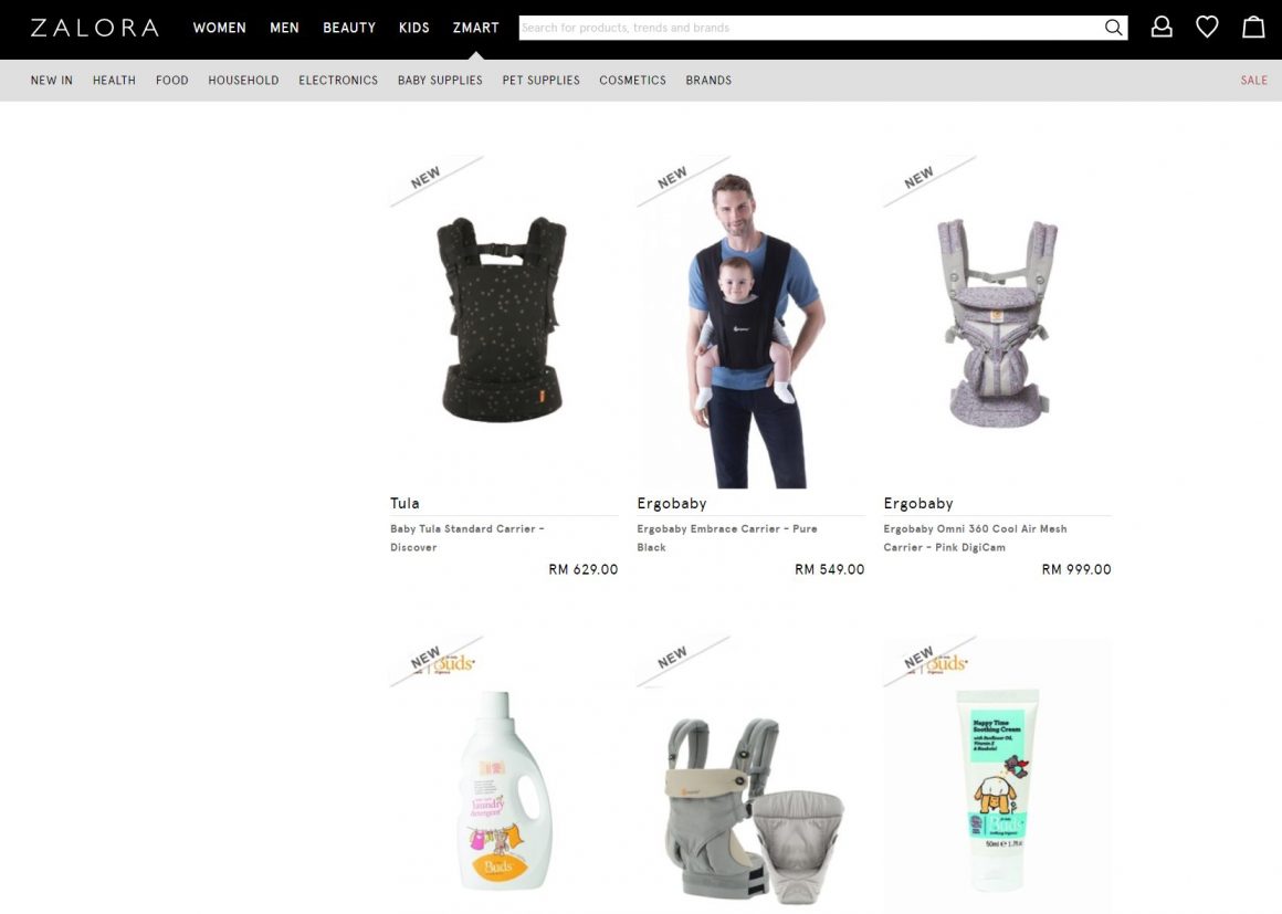 Zalora Begins Offering Electronics And Baby Supplies As Items For Sale