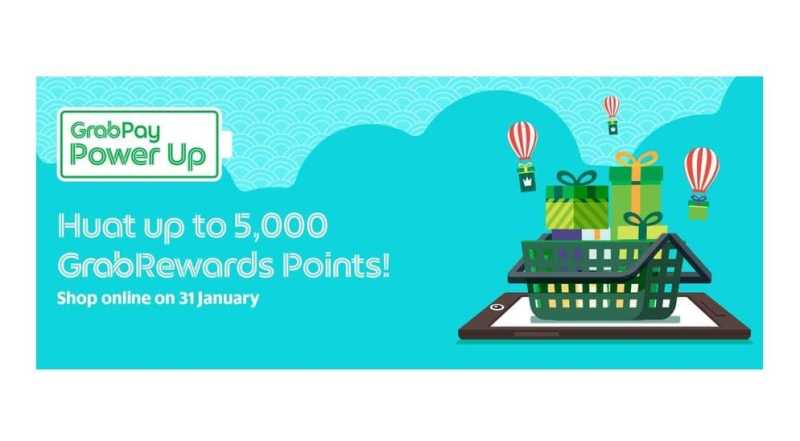 Get Up To 5,000 GrabRewards Points For One Day Only On 31 January