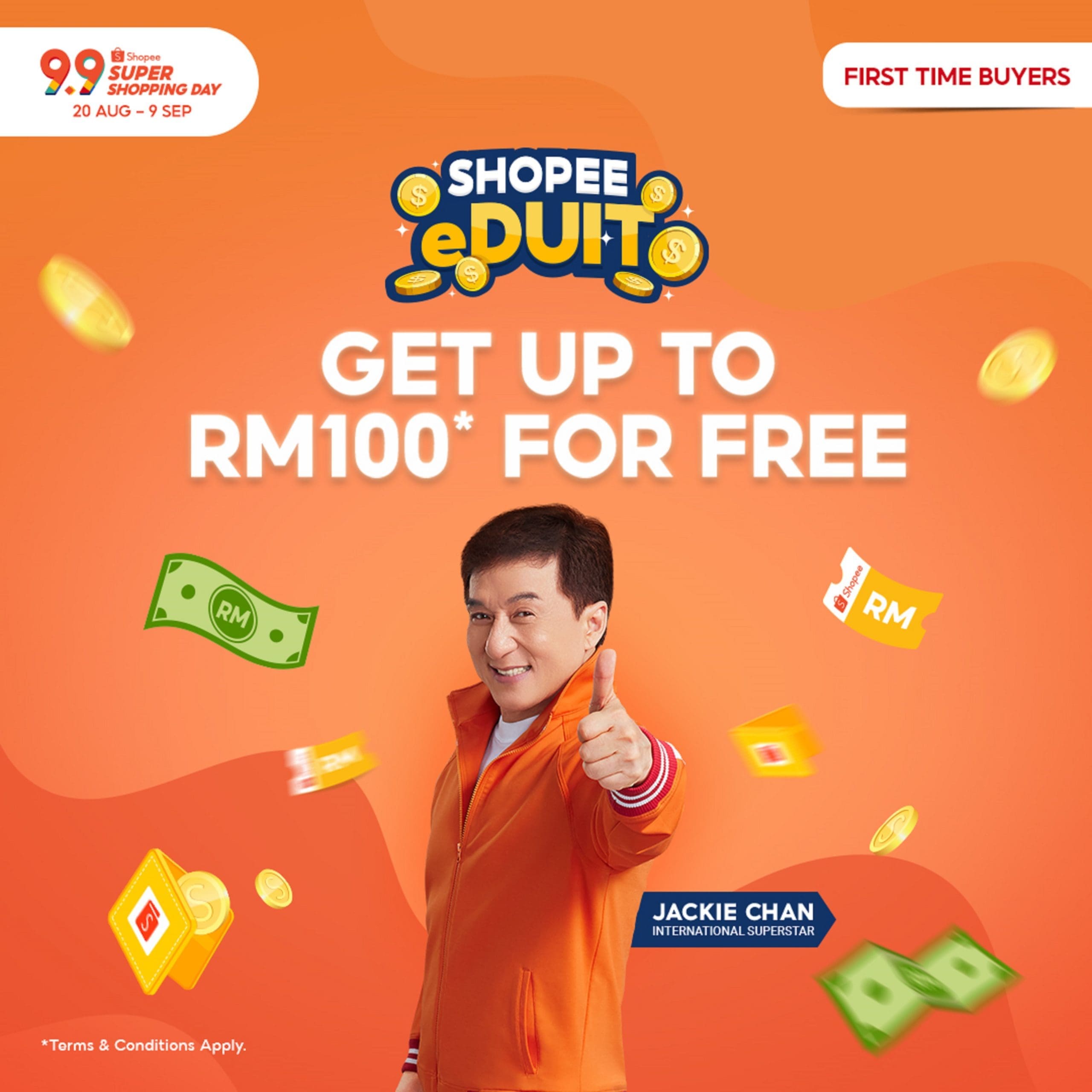 Shopee eDuit Initiative Offers RM100 To New Shopee Users