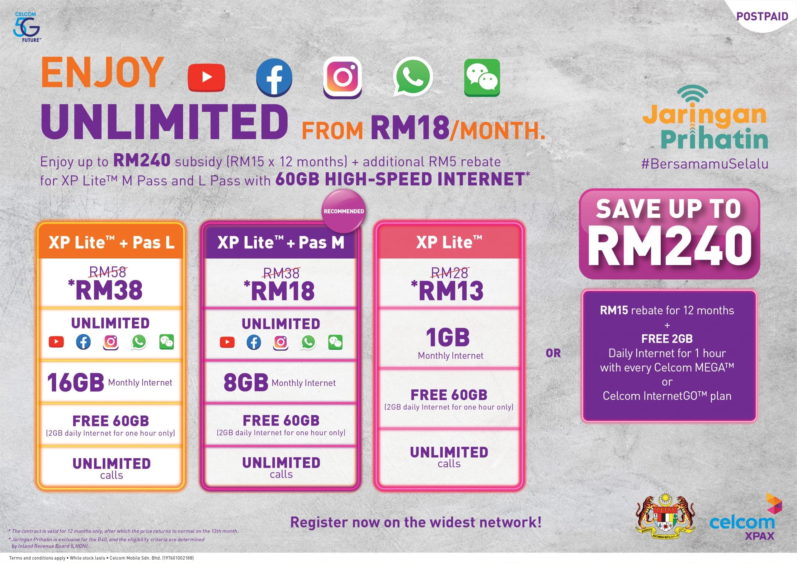 How Celcom’s Jaringan Prihatin Package Gives B40 More Value For Their Money