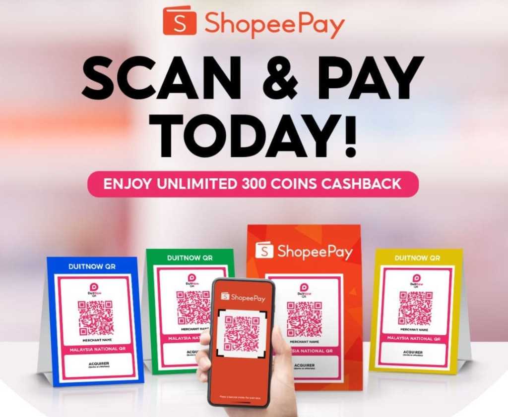 ShopeePay Offers 3 Coins Cashback For All DuitNow QR Payments ShopeePay Offers 3 Coins Cashback For All DuitNow QR Payments