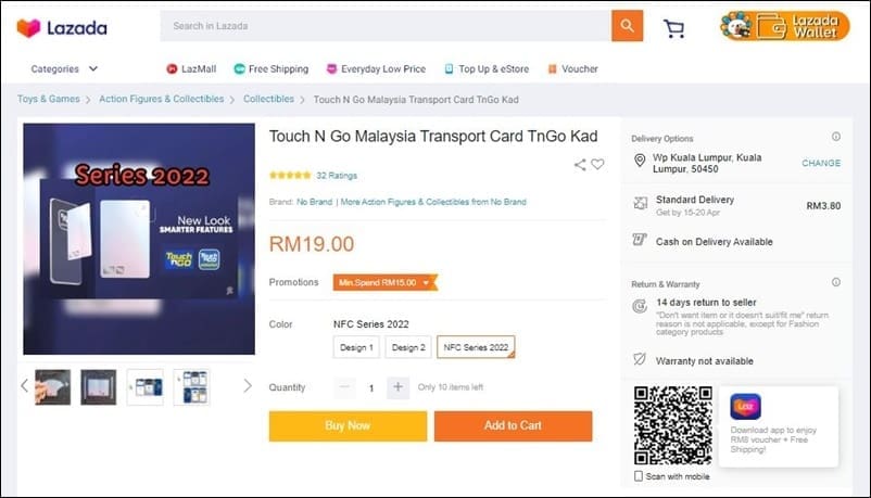 Enhanced TNG Card With NFC Capabilities Spotted For Sale Online Ahead ...