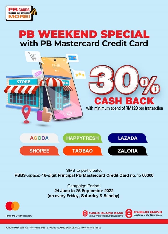 Public Bank’s Mastercard Campaign Offers 30% Cashback For Weekend Spend ...