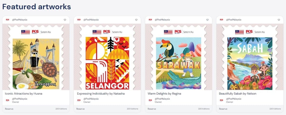 Pos Malaysia Launches Malaysia’s First NFT Stamps