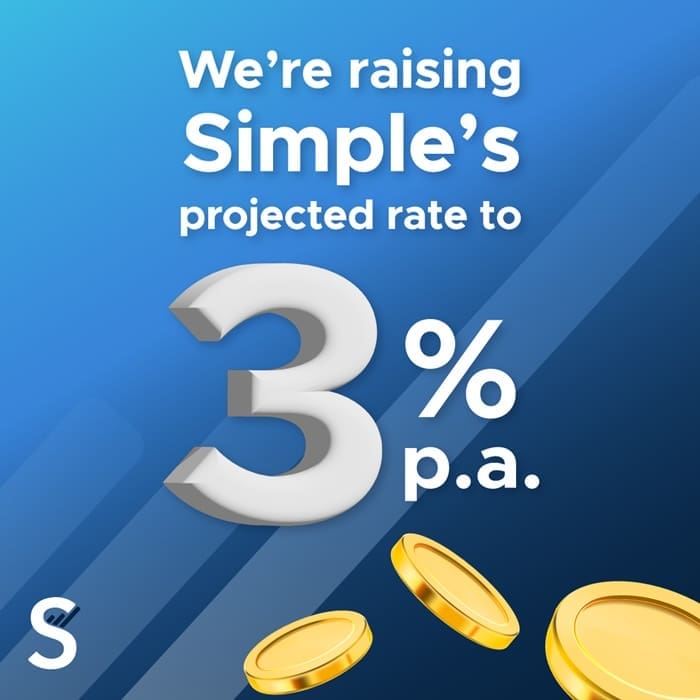 Projected Return Rate For StashAway Simple Now Raised To 3% p.a.
