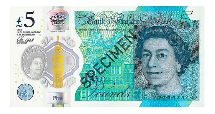 Bank Of England Reveals First Banknotes Featuring King Charles III