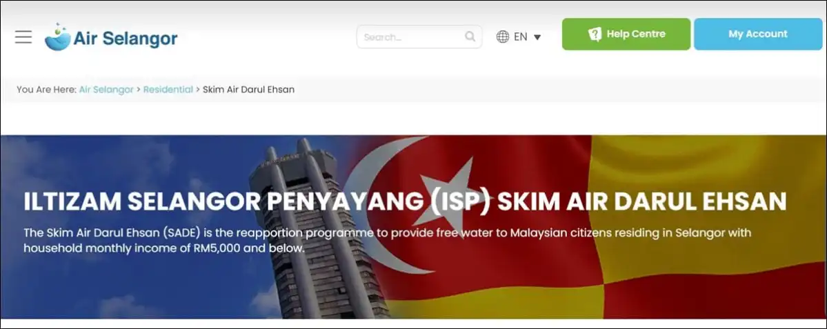 Air Selangor Urges Eligible Households To Apply For Targeted Free Water ...