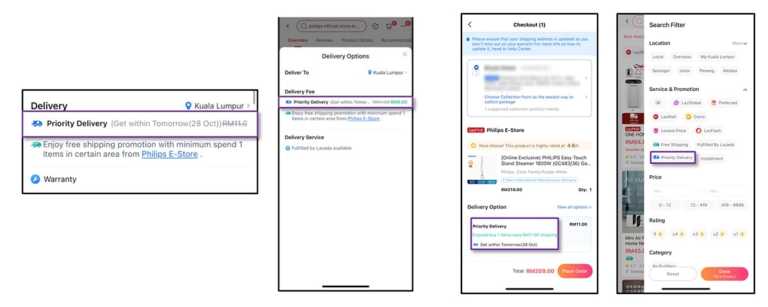 Lazada Introduces Priority Delivery, Same Fee As Standard Delivery