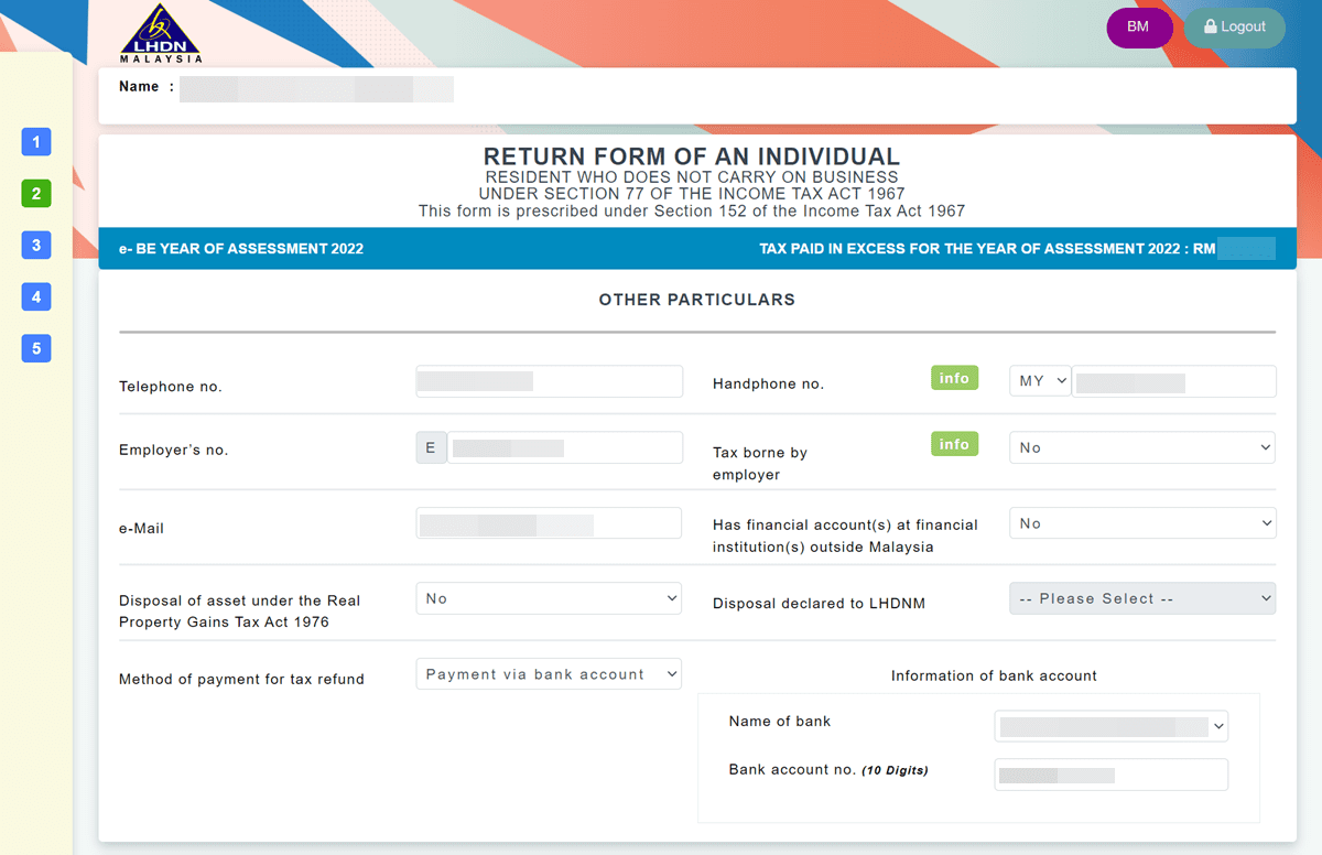 Malaysia Personal Income Tax Guide 2023 (YA 2022)