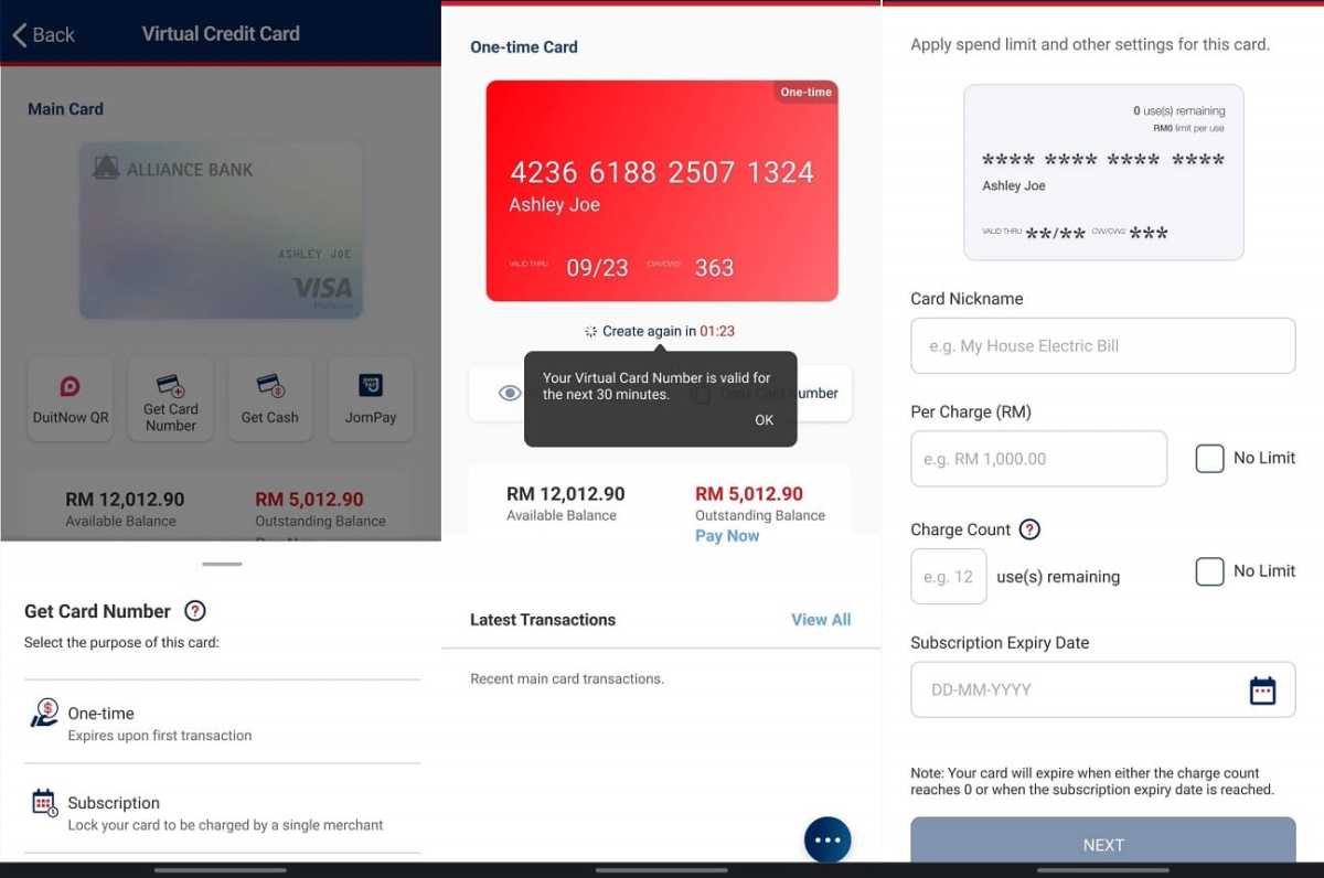 Alliance Bank Launches Malaysia's First Virtual Credit Card With Unique ...
