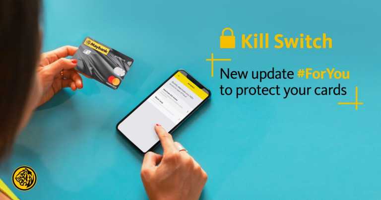 Maybank Enhances Kill Switch Feature, Allows Customers To Block Credit & Charge Cards