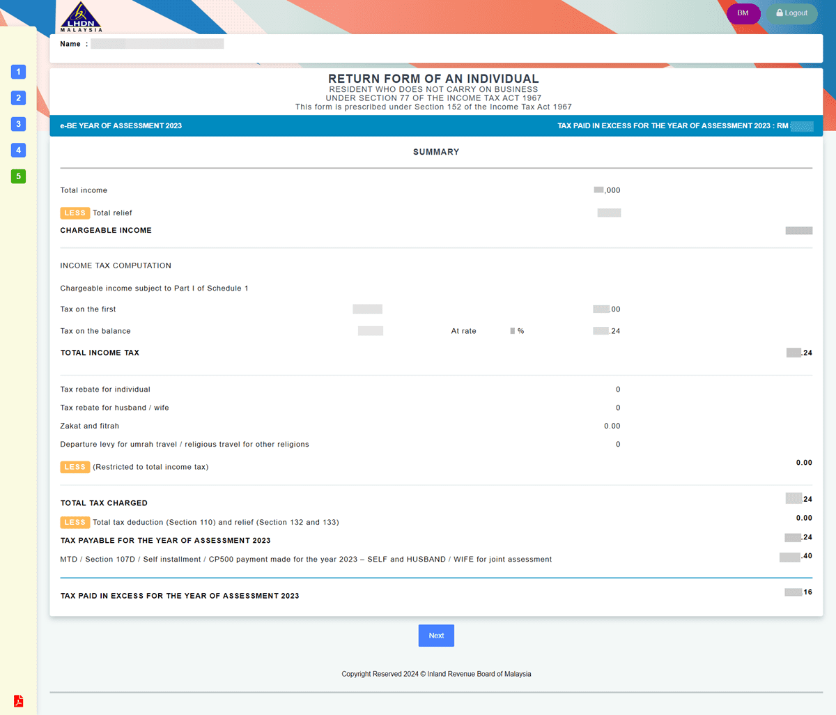 Malaysia Personal Income Tax Guide 2024 (YA 2023)
