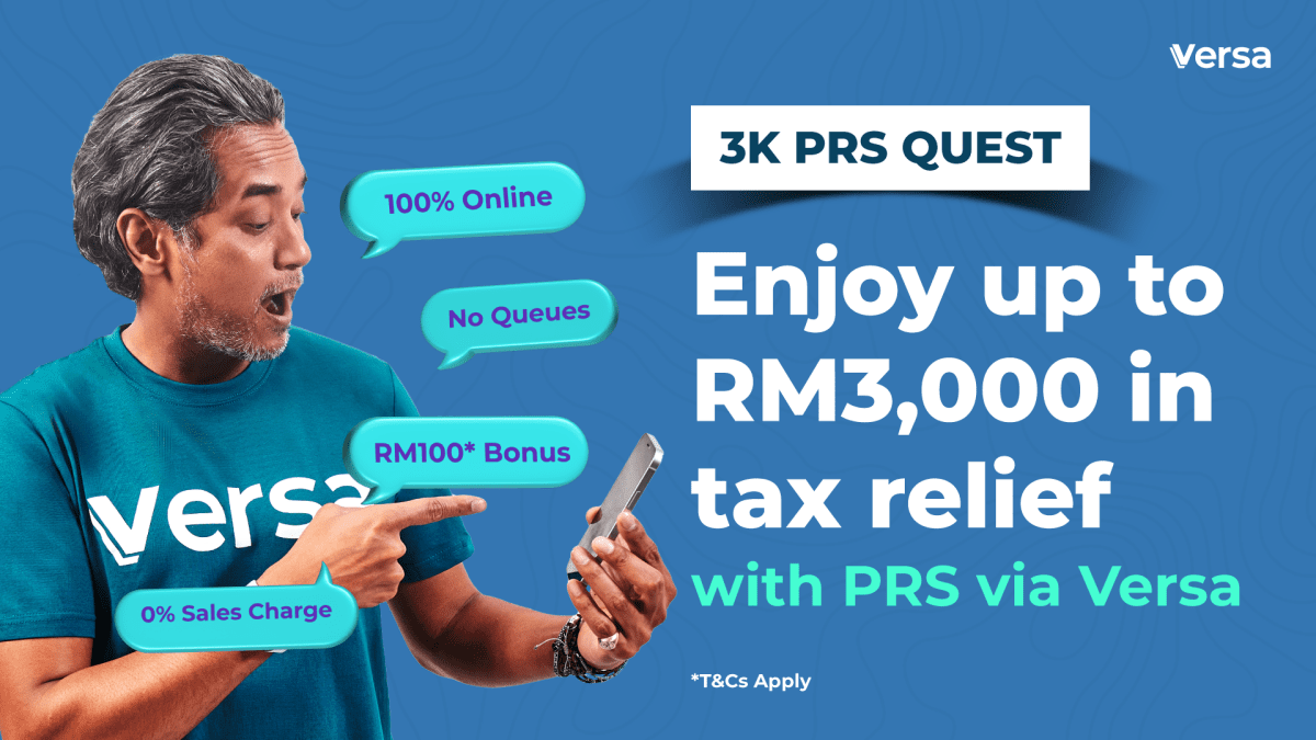 Versa Offers RM100 Bonus In PRS Quest Campaign