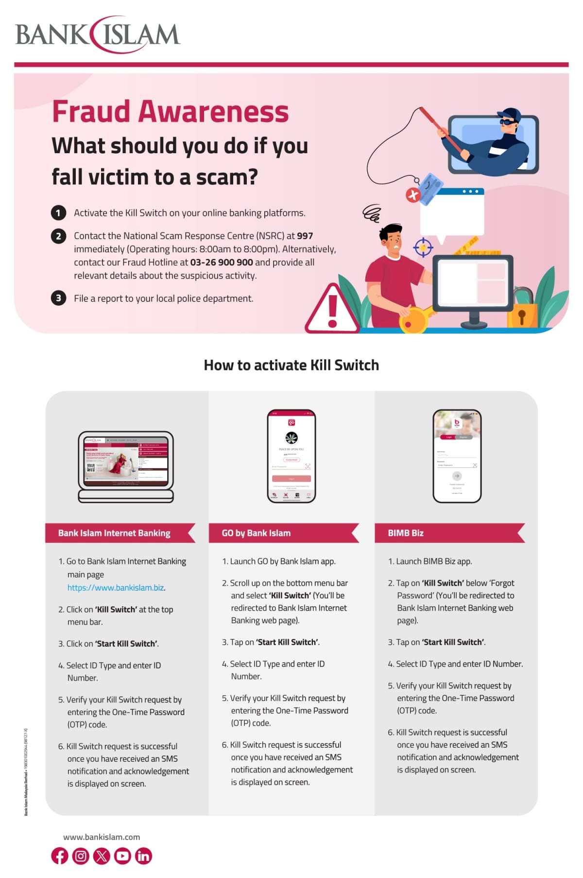 Bank Islam Urges Public To Stay Alert Against Fraudulent Links And ...