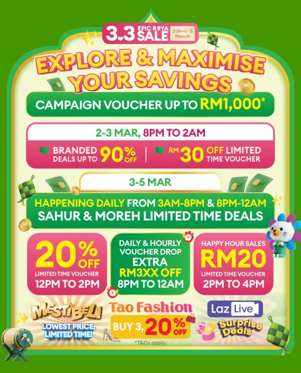 Get Ready For Raya & Save More With Bank Vouchers For Lazada & Shopee 3 ...
