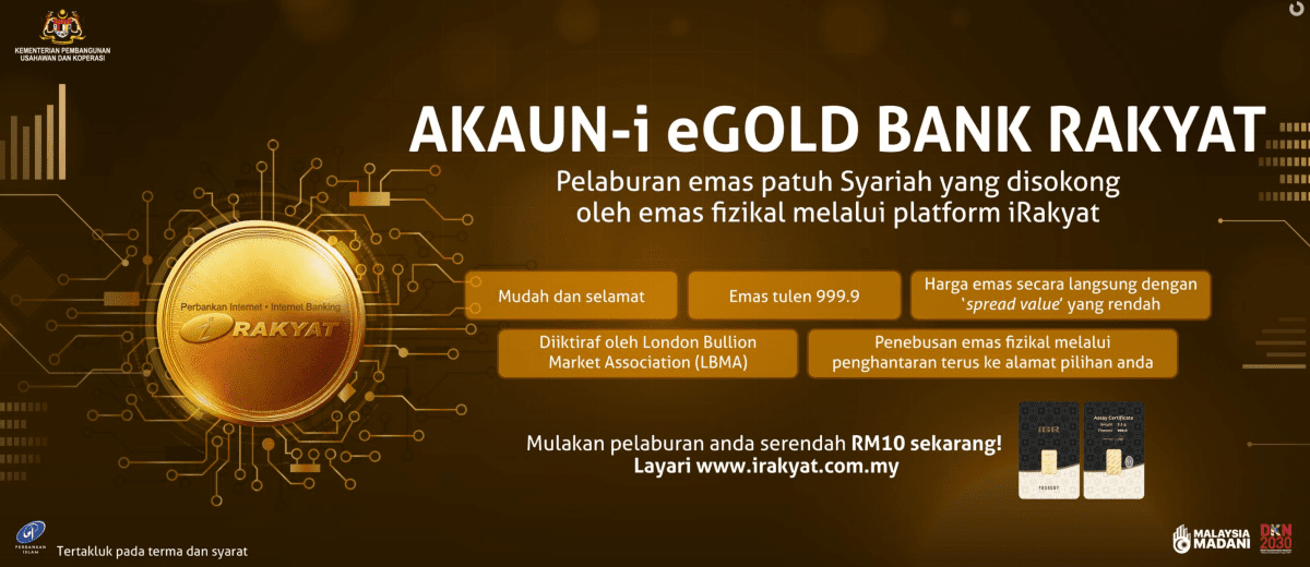 Bank Rakyat Launches Shariah Compliant eGold Account-i For Accessible ...