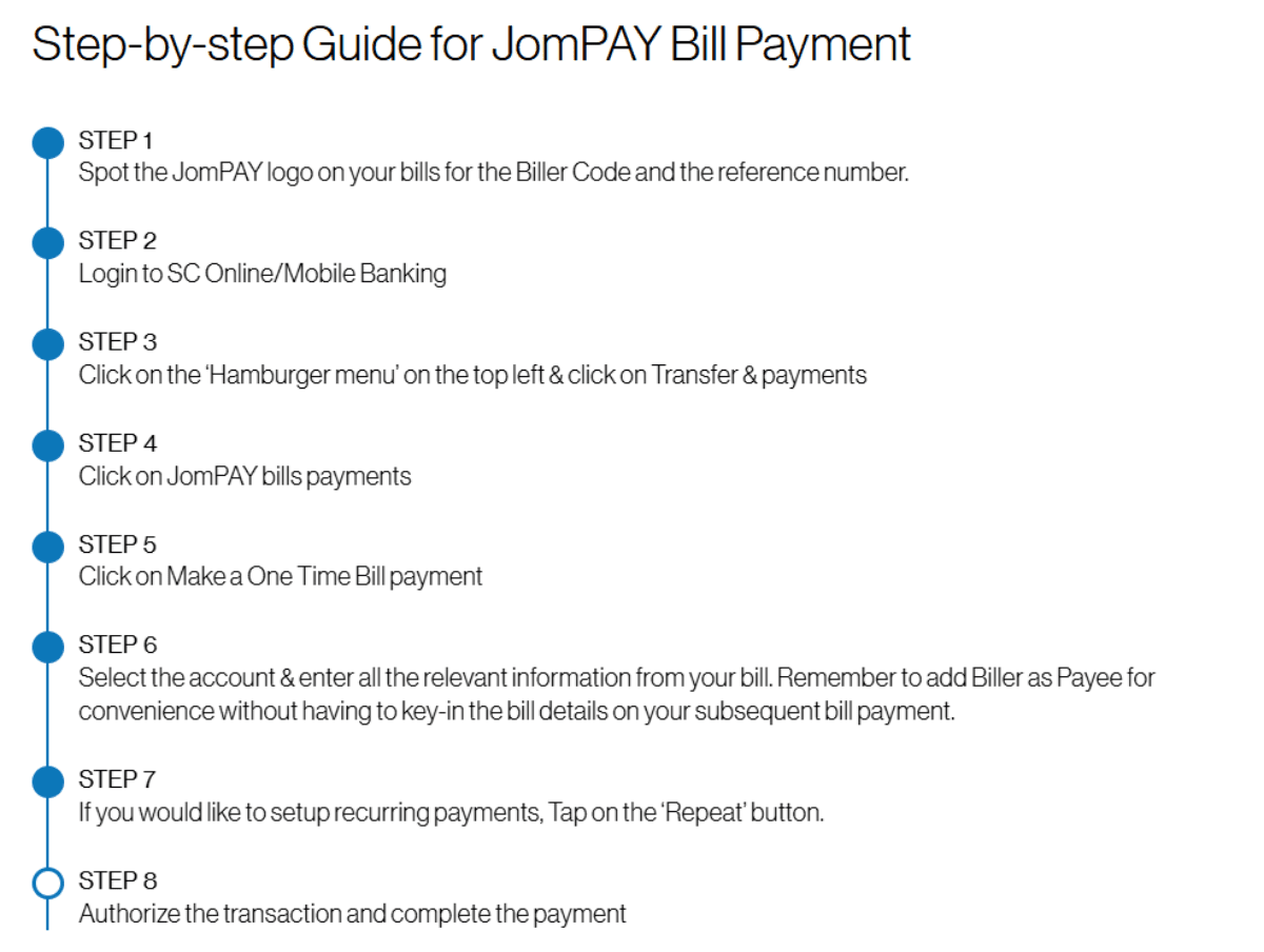 Standard Chartered To Replace ‘Pay Bills’ Online Service With JomPAY And Other Payment Options