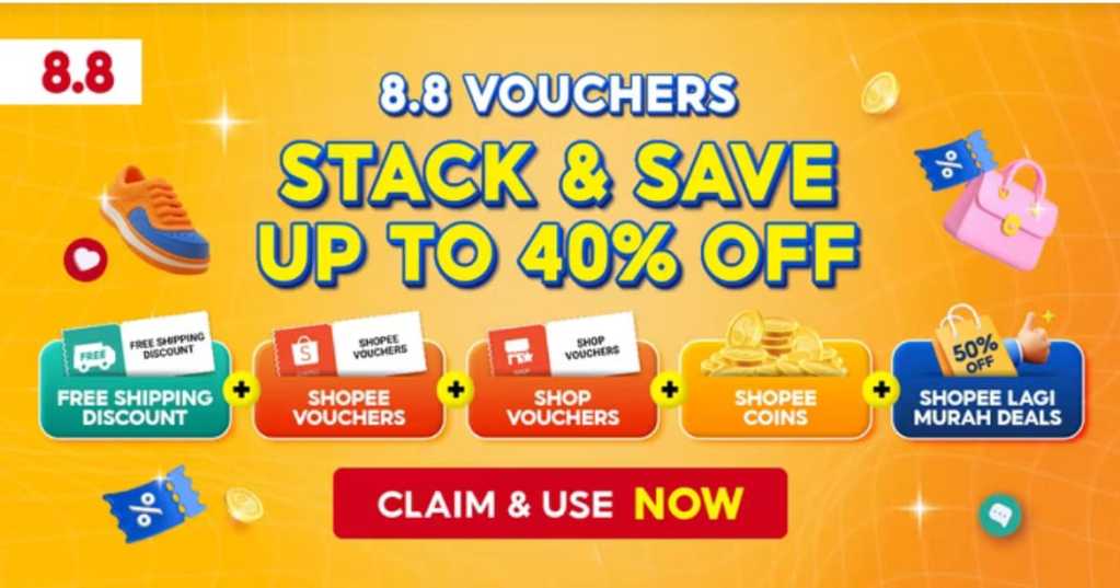 ‘8.8’ And Leave No Crumbs With Bank Vouchers For Lazada And Shopee’s 8. ...