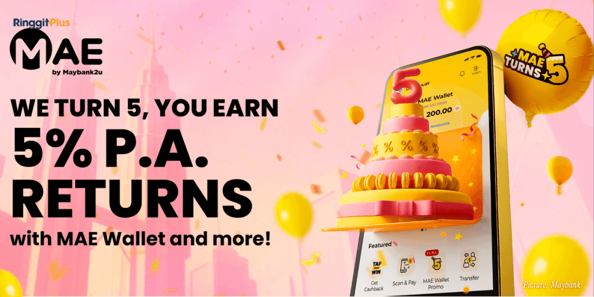 Maybank Offers 5% Returns on MAE Wallet Transfers For Its 5th Anniversary