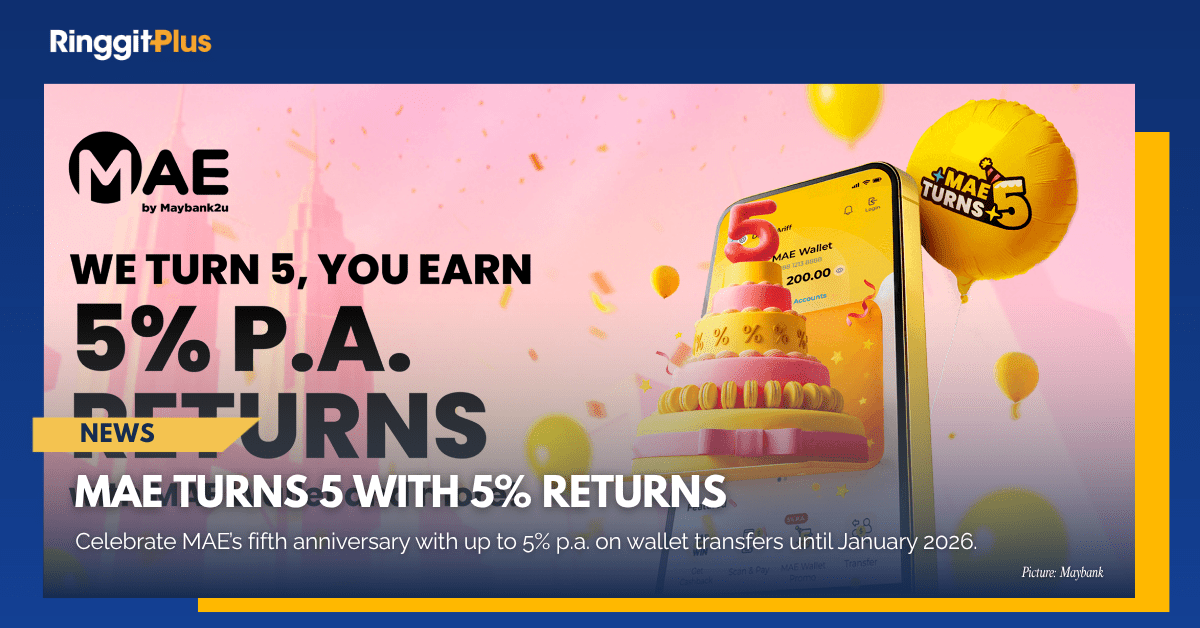 Maybank Offers 5% Returns on MAE Wallet Transfers For Its 5th Anniversary