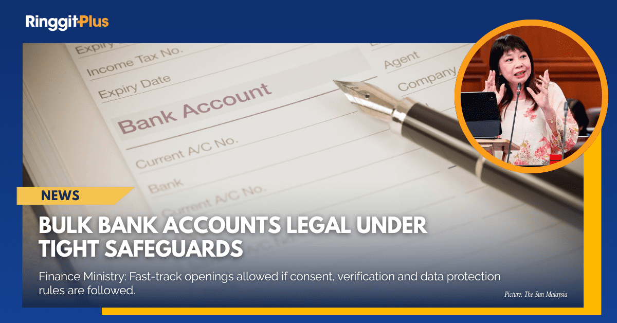 Bulk Bank Account Openings Legal Under Strict Safeguards, Says Finance ...
