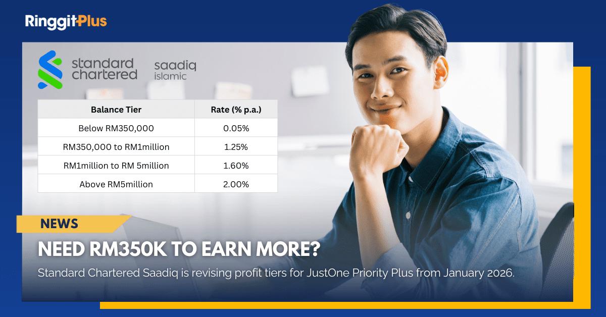 Standard Chartered Saadiq Updates JustOne Priority Plus Rates
